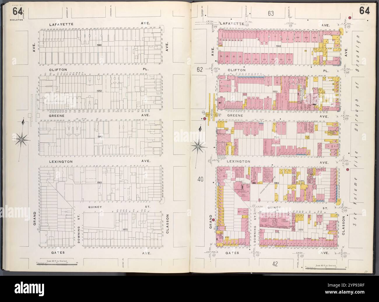 Brooklyn V. 2, Plate No. 64 [Map bounded by Grand Ave., Lafayette Ave ...
