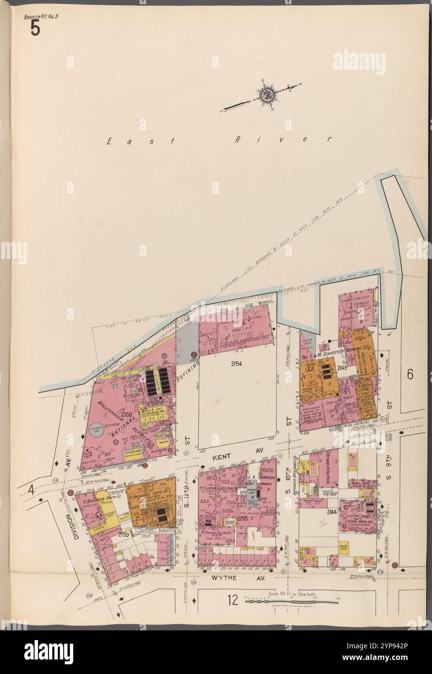 Brooklyn V. 3, Plate No. 5 [Map bounded by Division Ave., S.9th St ...