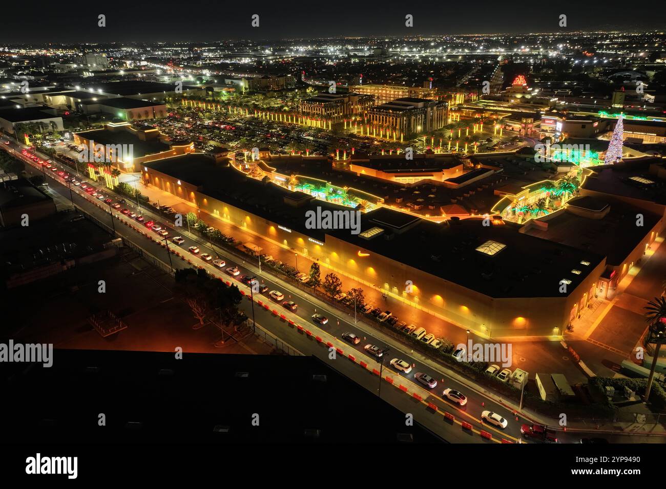 A general overall aerial view of the Citadel Outlets as shoppers arrive ...