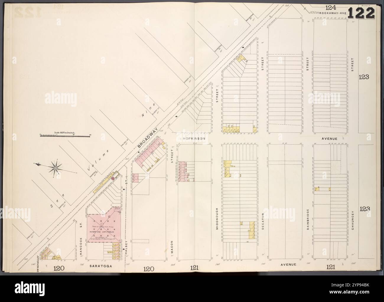 Brooklyn, V. 5, Double Page Plate No. 122 [Map bounded by Broadway ...