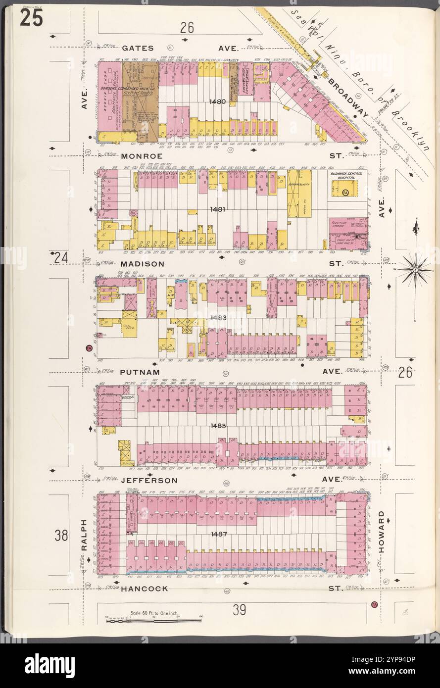 Map of hancock hi-res stock photography and images - Alamy