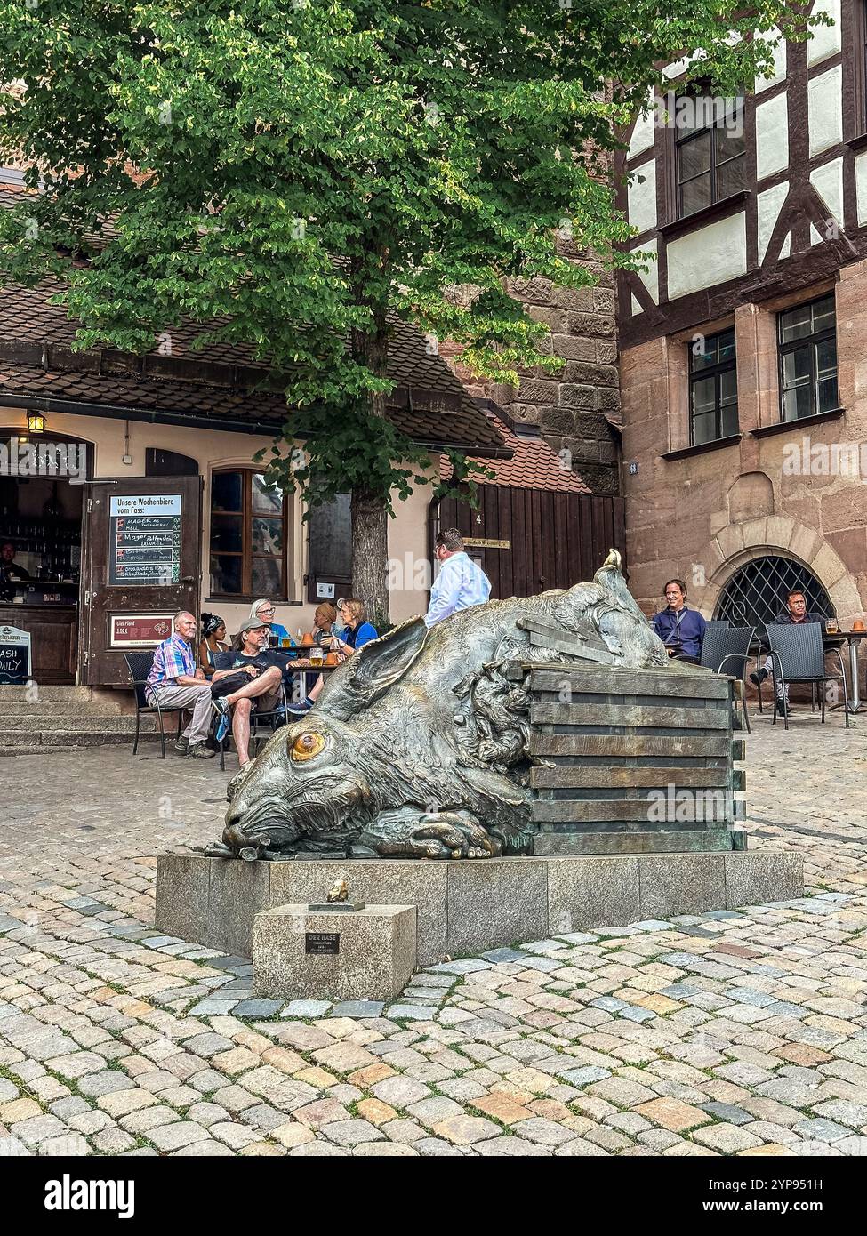 Nuremberg, Germany - July 24, 2023: "Der Hase" (translation: The Rabbit ...