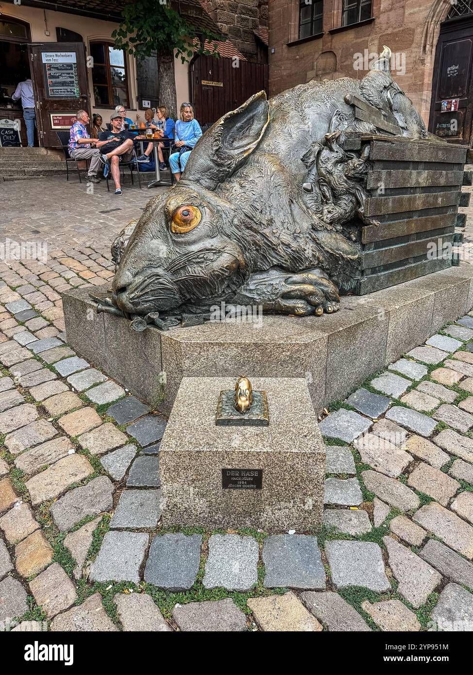 Nuremberg, Germany - July 24, 2023: "Der Hase" (translation: The Rabbit ...