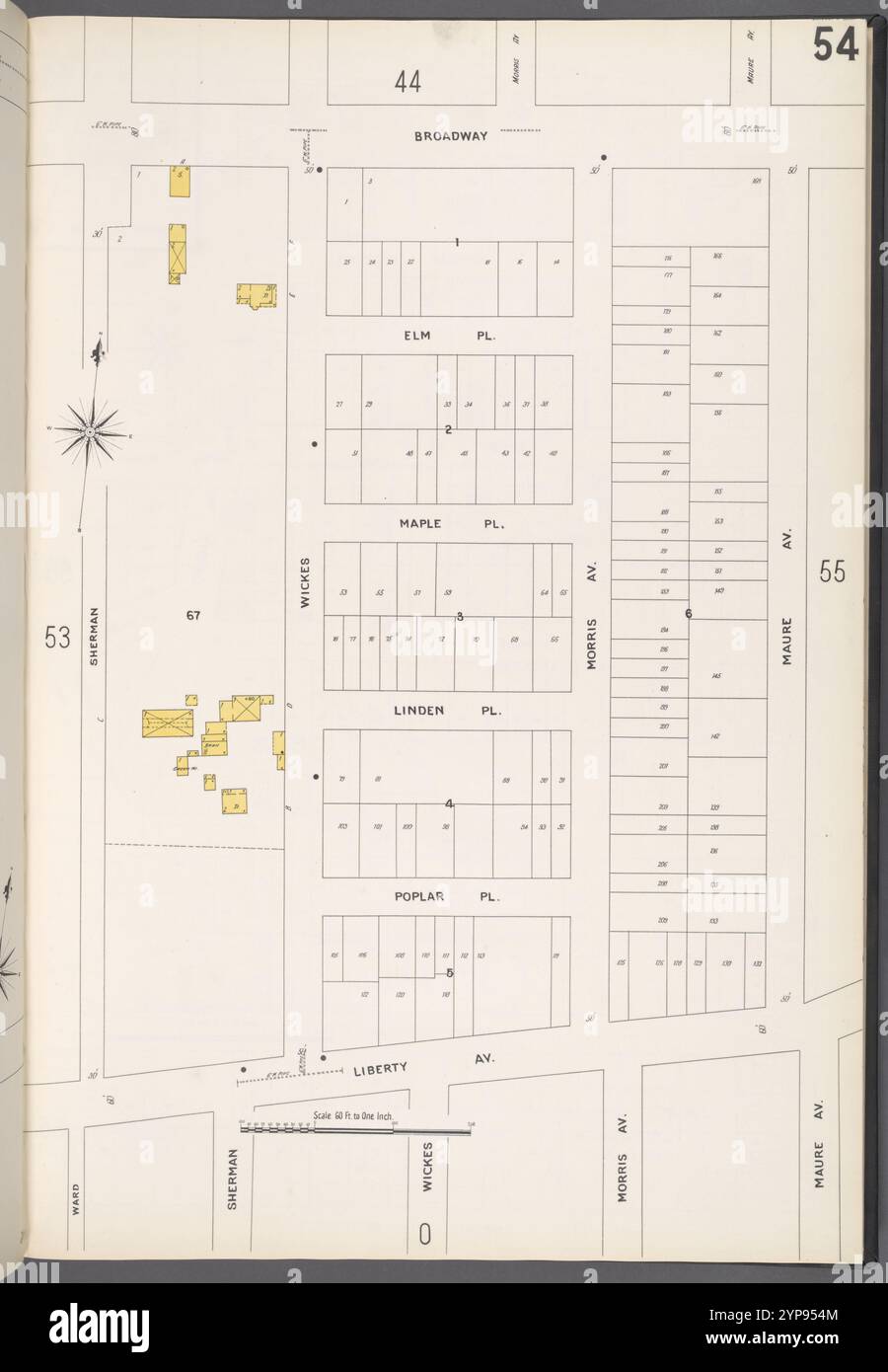 Queens V. 4, Plate No. 54 [Map bounded by Broadway, Maure Ave., Liberty ...