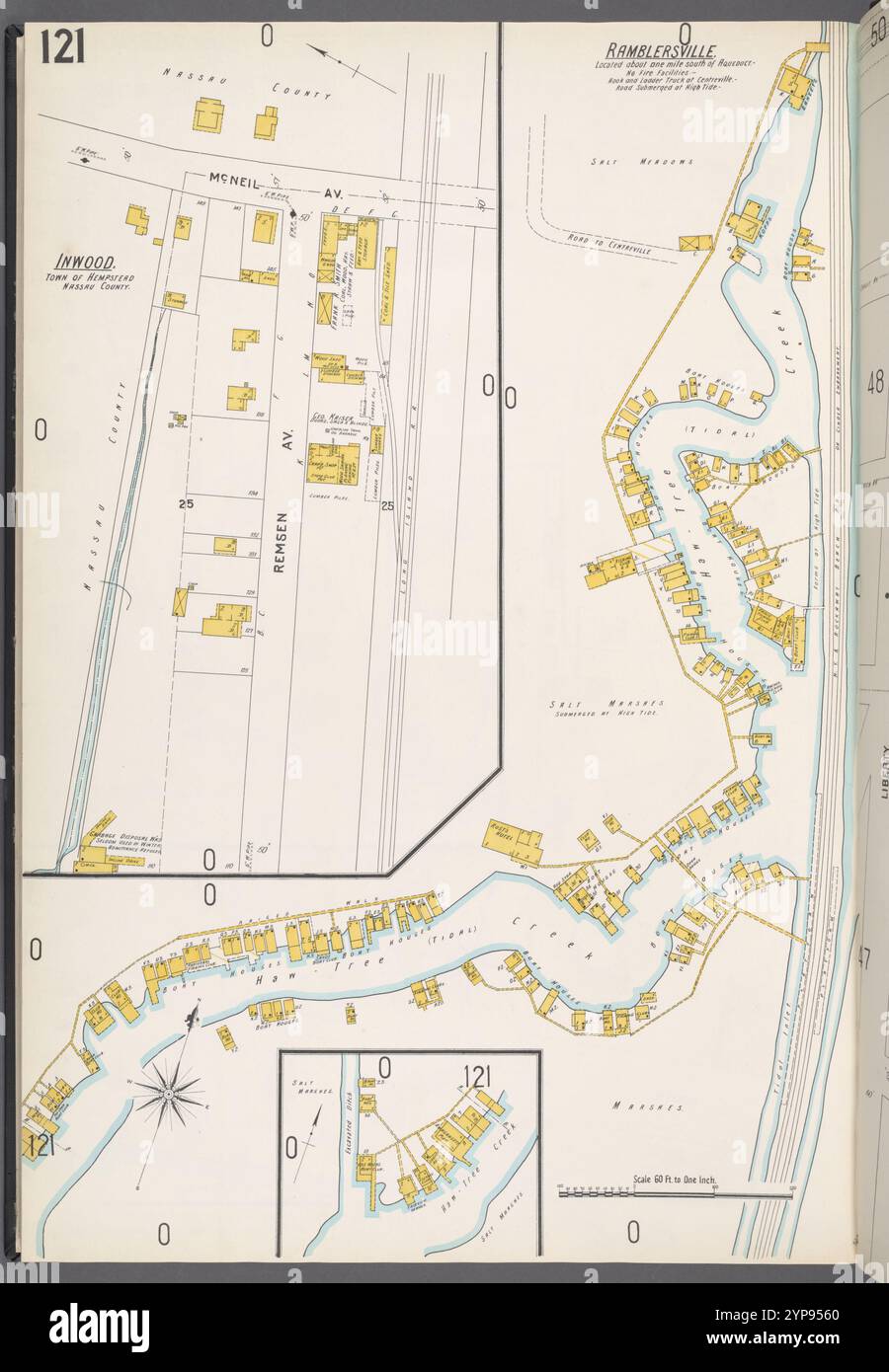 Queens V. 4, Plate No. 121 [Map of Inwood, Town of Hempstead, Nassau ...
