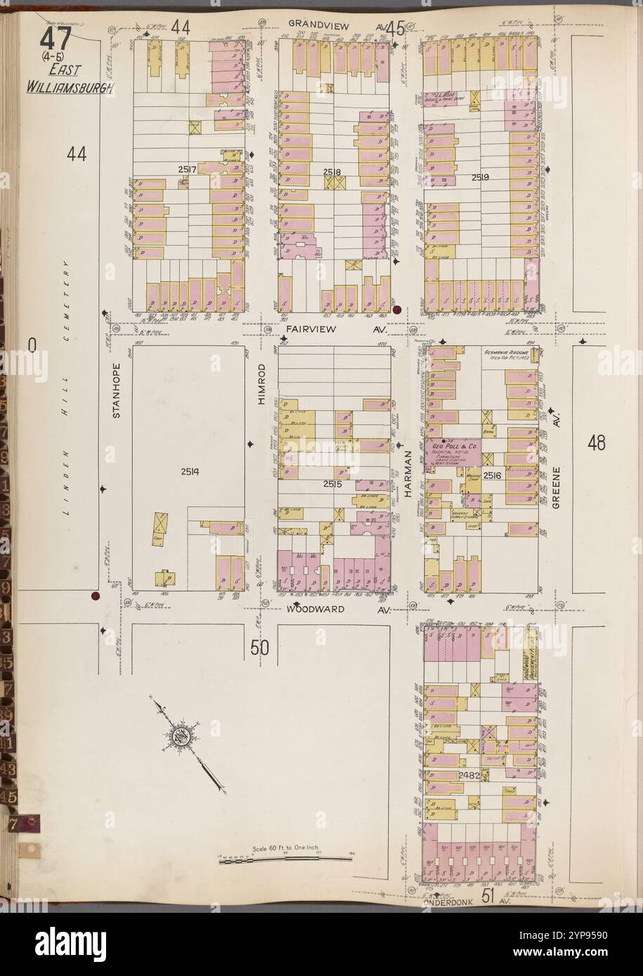 Queens V. 3, Plate No. 47 [Map bounded by Grandview Ave., Greene Ave ...