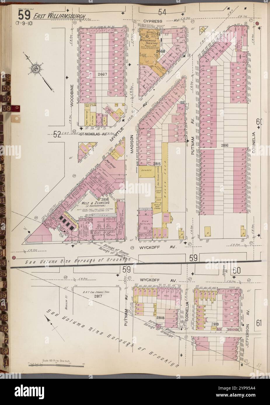 Queens V. 3, Plate No. 59 [Map bounded by Cypress Ave., Cornelia ...