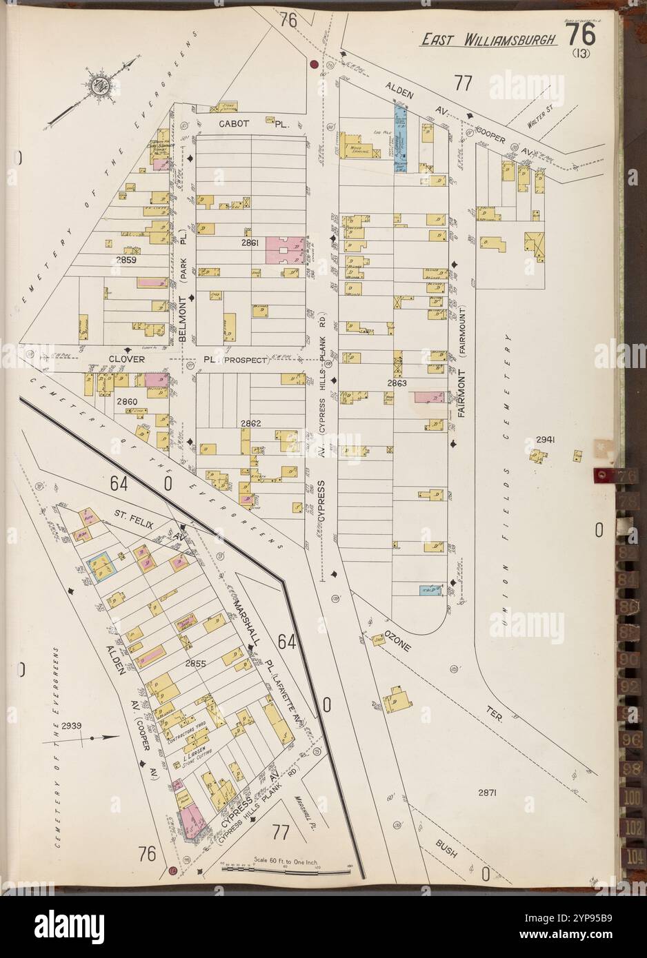 Queens V. 3, Plate No. 76 [Map bounded by Alden Ave., Fairmont, Ozone ...