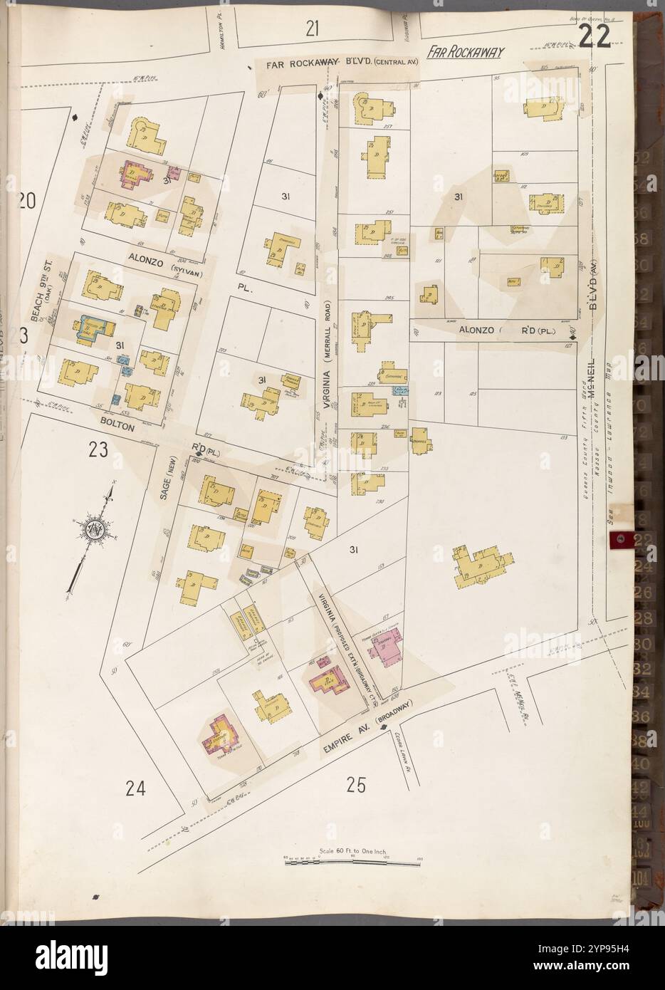 Queens V. 8, Plate No. 22 [Map bounded by Far Rockaway Blvd., Mc. Neil ...