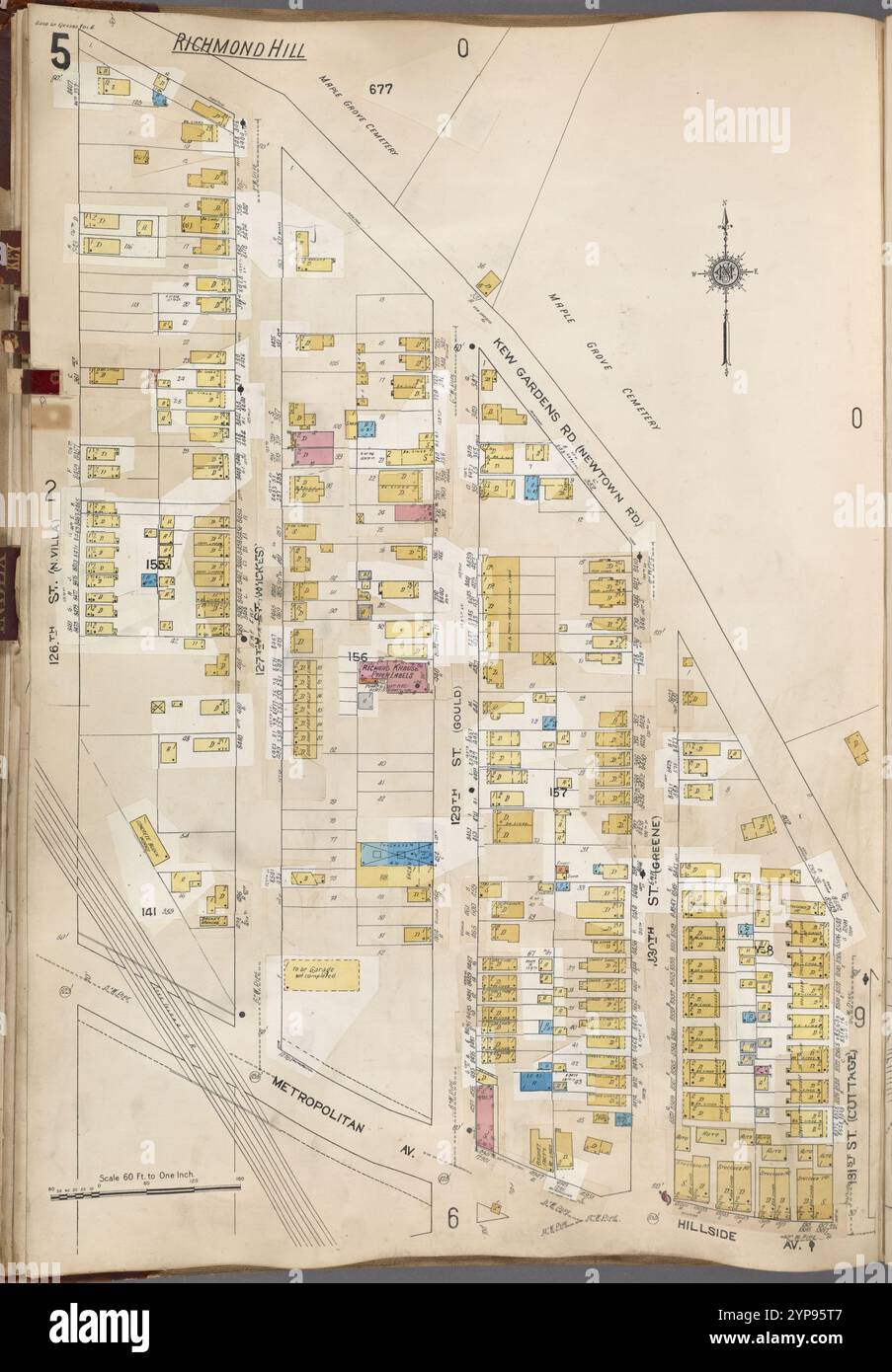 Queens V. 6, Plate No. 5 [Map bounded by Kew Gardens Rd., 131st St ...