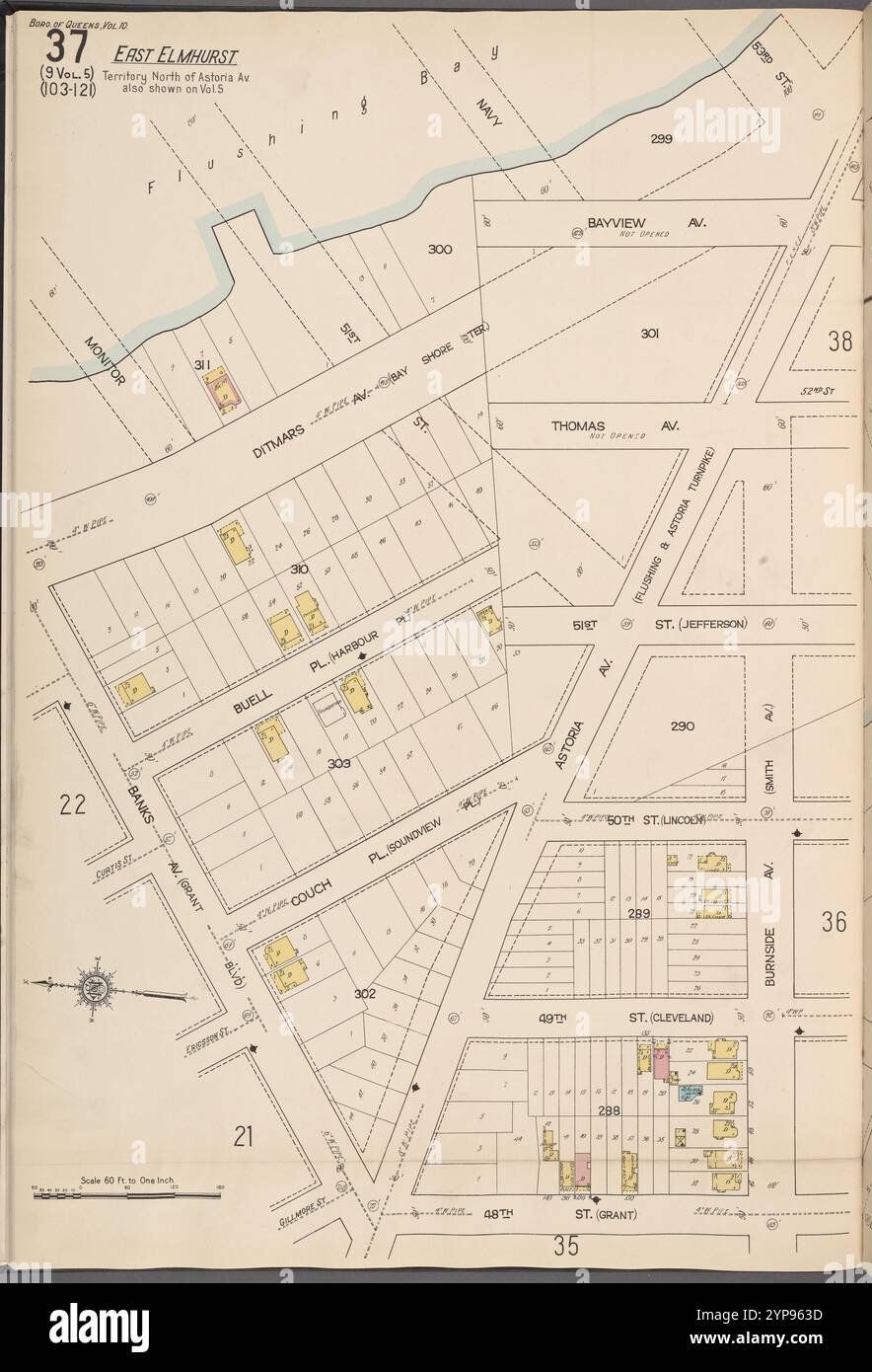 Queens V. 10, Plate No. 37 [Map bounded by Flushing Bay, Burnside Ave ...