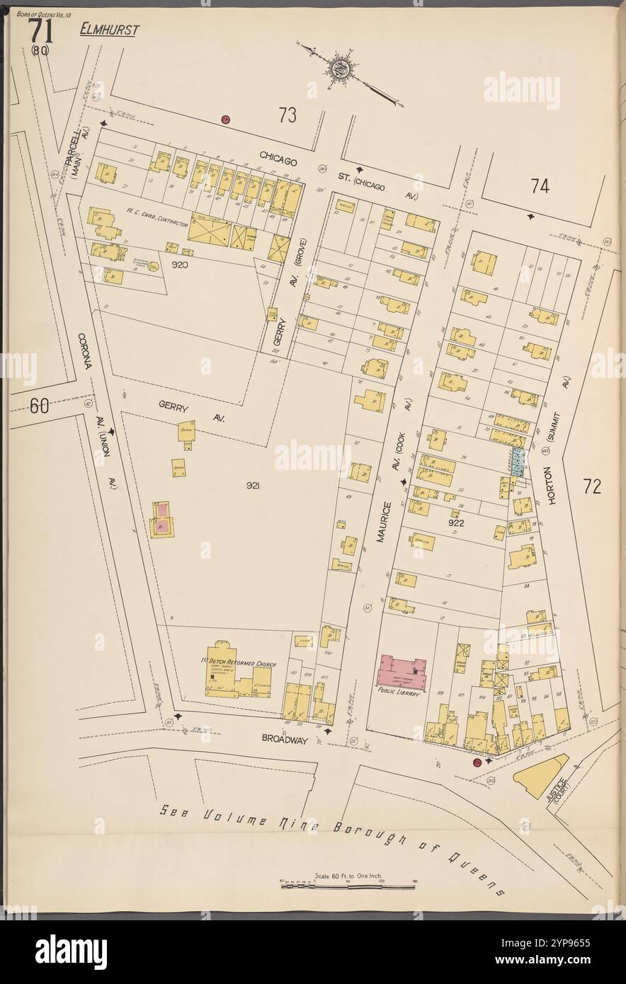 Queens V. 10, Plate No. 71 [Map bounded by Chicago St., Horton ...