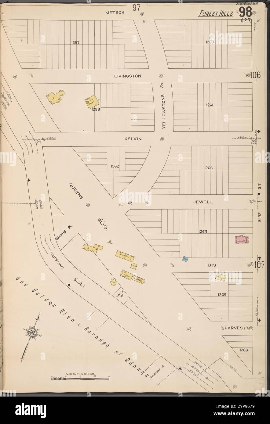 Queens V. 10, Plate No. 98 [Map bounded by Meteor, 51st St., Queens ...