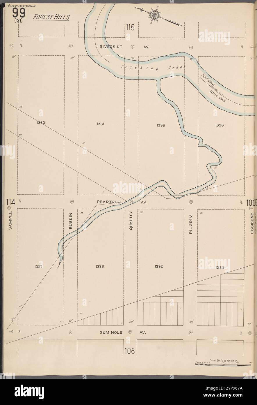 Queens V. 10, Plate No. 99 [Map bounded by Riverside Ave., Occident ...