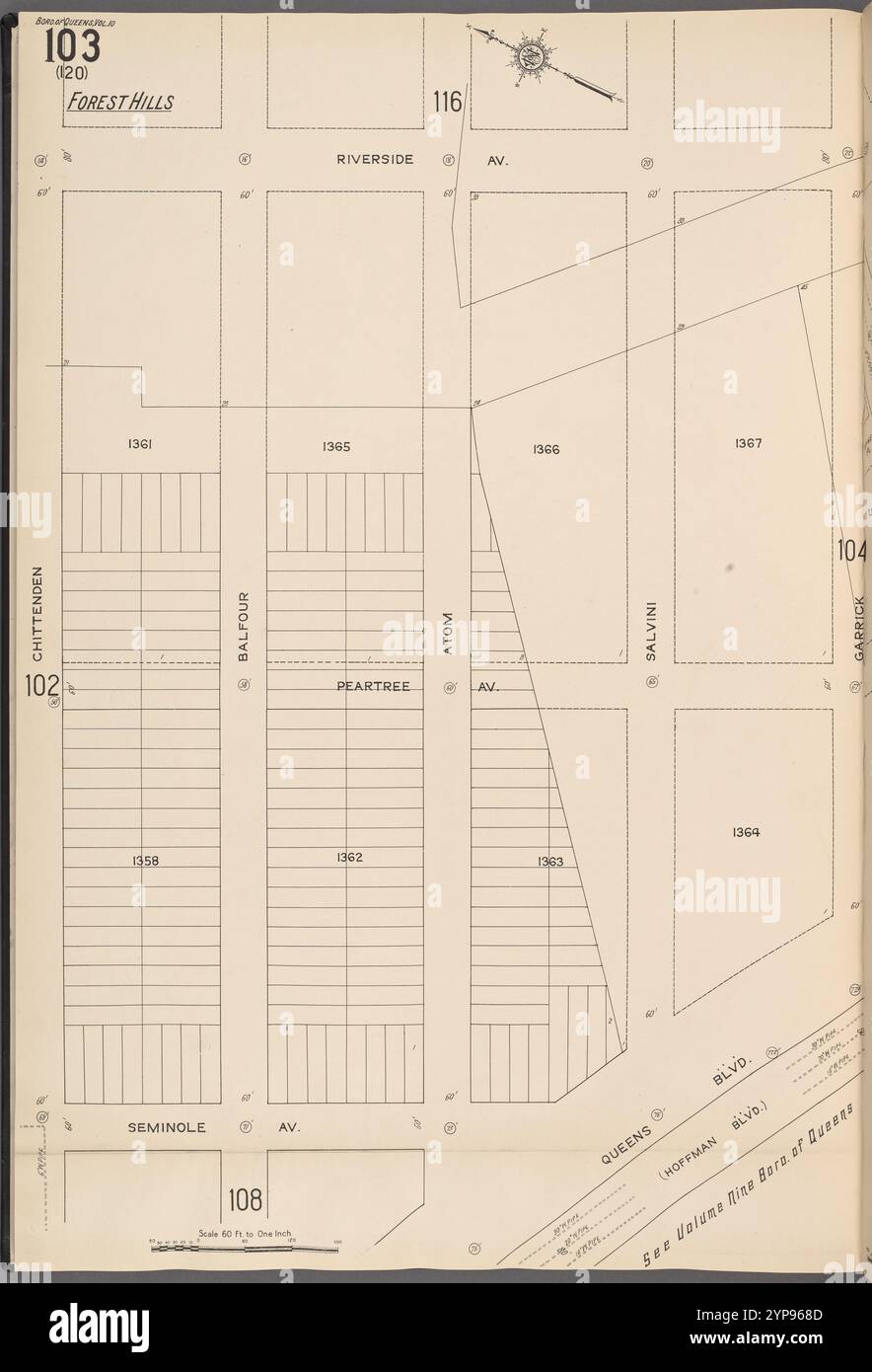 Queens V. 10, Plate No. 103 [Map bounded by Riverside Ave., Garrick ...