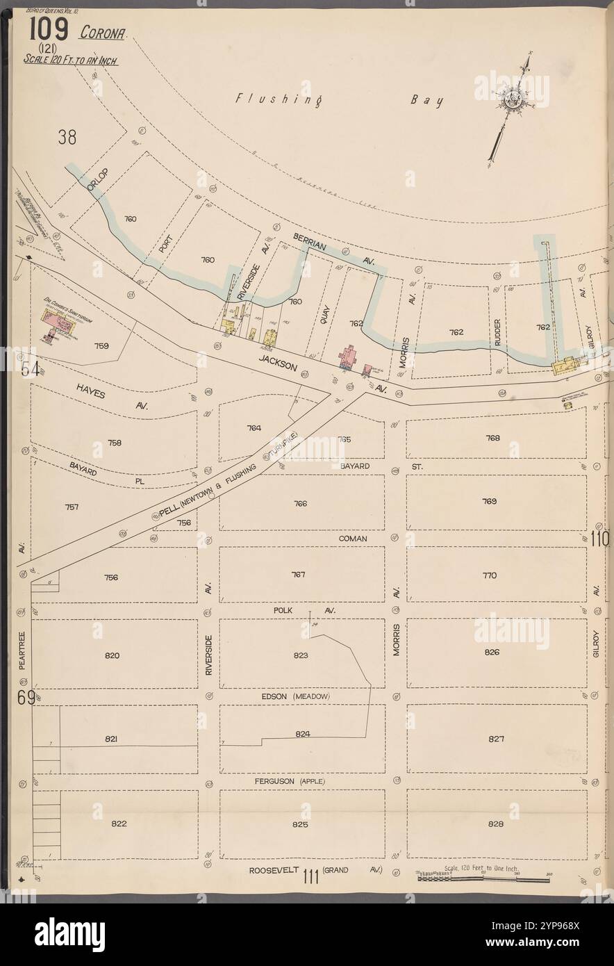 Queens V. 10, Plate No. 109 [Map bounded by Flushing Bay, Gilroy Ave ...