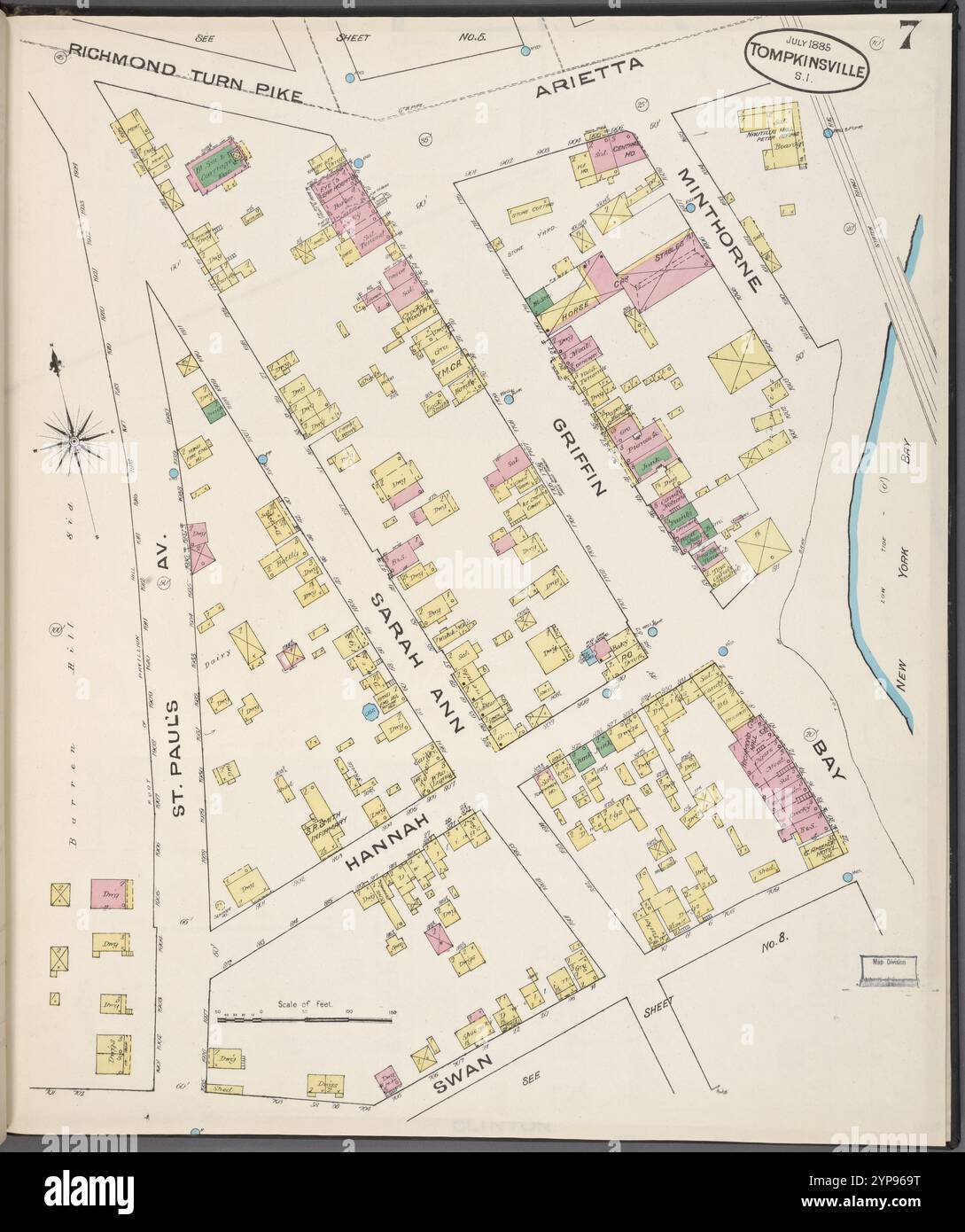 Staten Island, Plate No. 7 [Map bounded by Richmond Turn Pike, Arietta ...