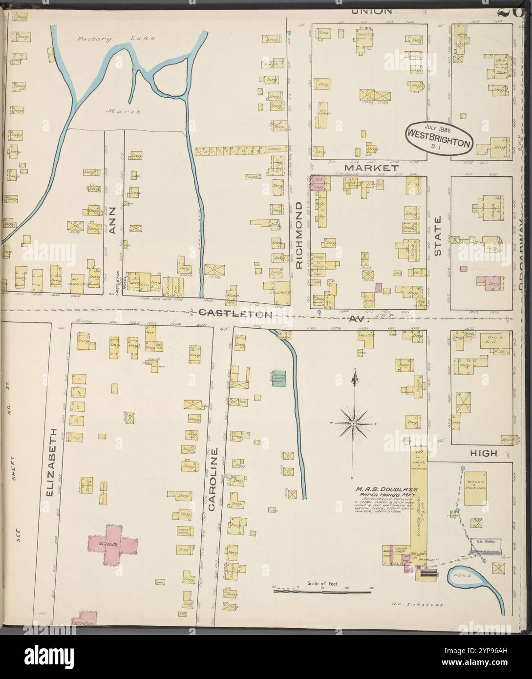 Staten Island, Plate No. 26 [Map bounded by Union, Broadway, Elizabeth ...