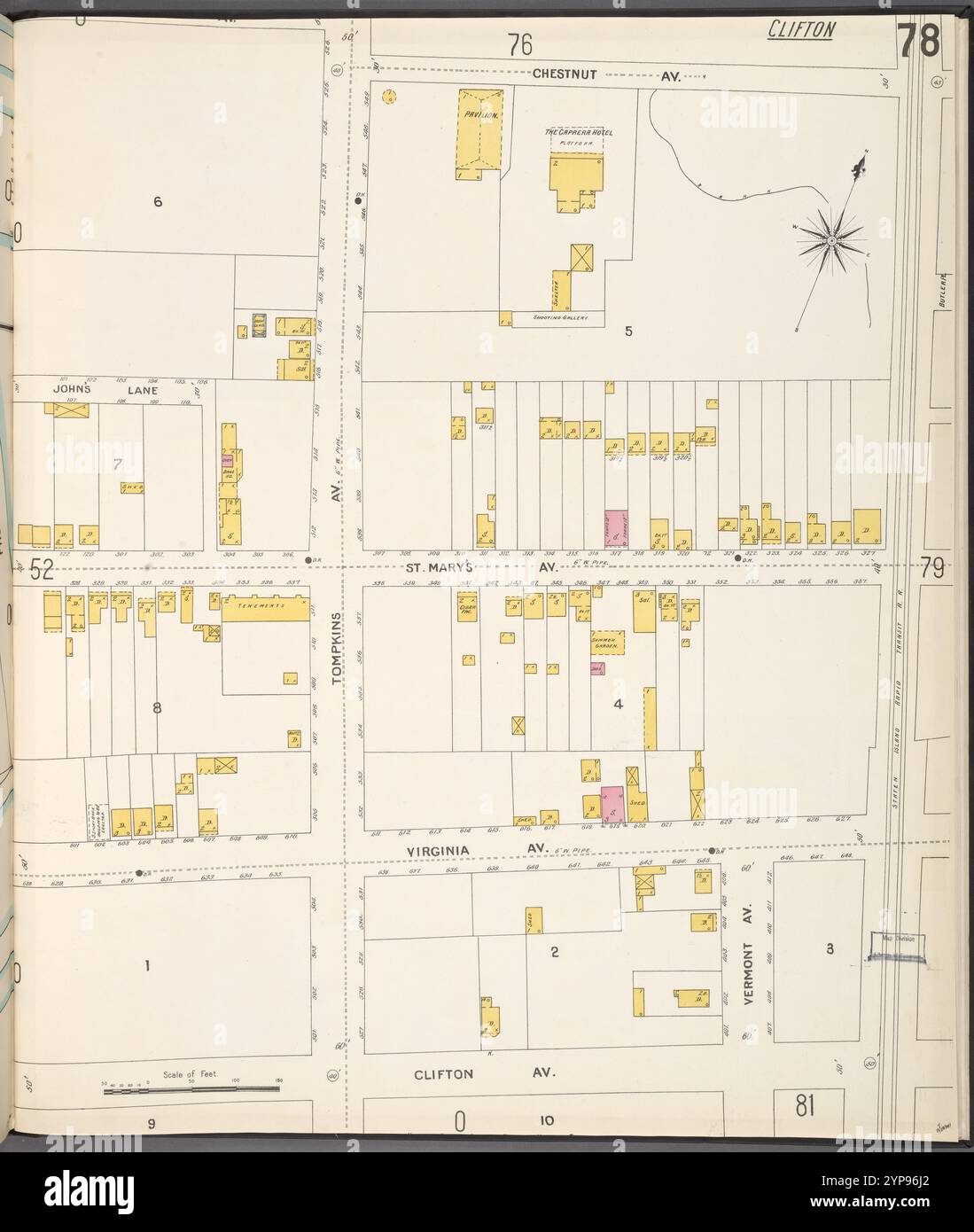 Richmond, Plate No. 78 [Map bounded by Chestnut Ave., Clifton Ave ...