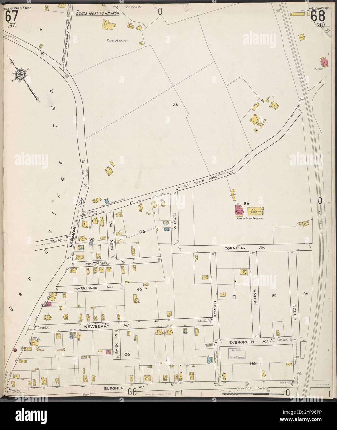 Richmond insurance maps staten island hi-res stock photography and ...