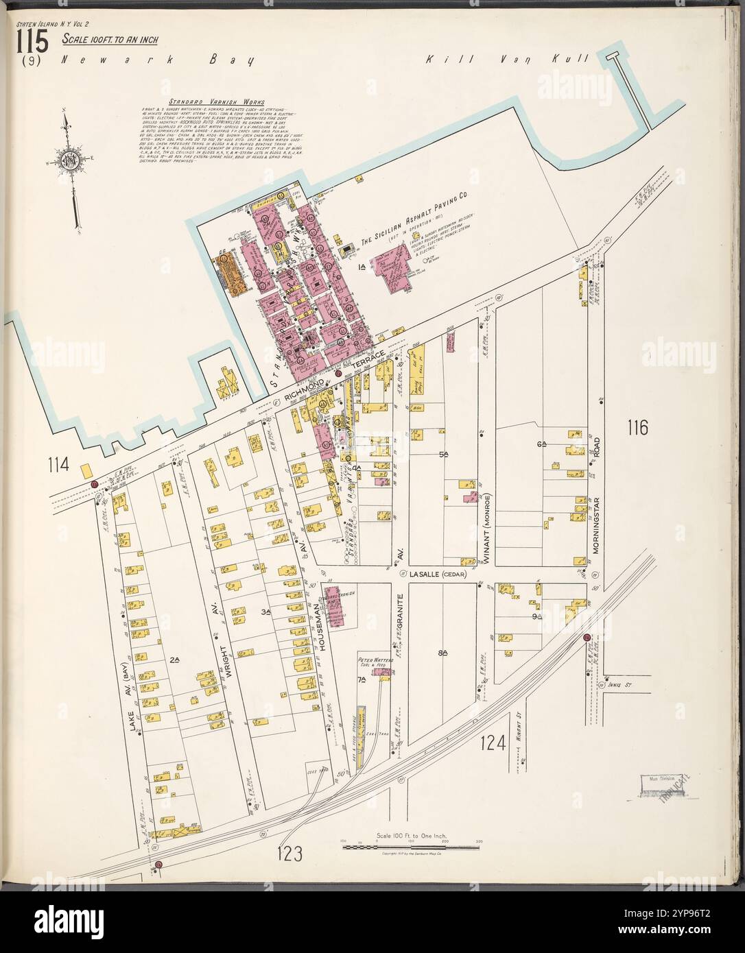 Staten Island, V. 2, Plate No. 115 [Map bounded by Newark Bay ...