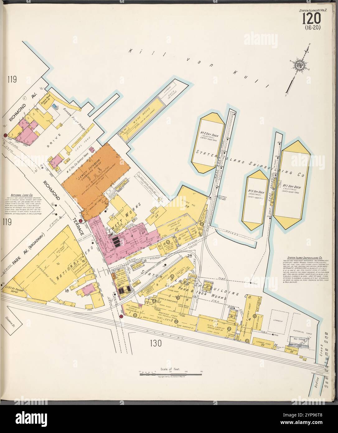 Staten Island, V. 2, Plate No. 120 [Map bounded by Kill Van Kull, Park ...