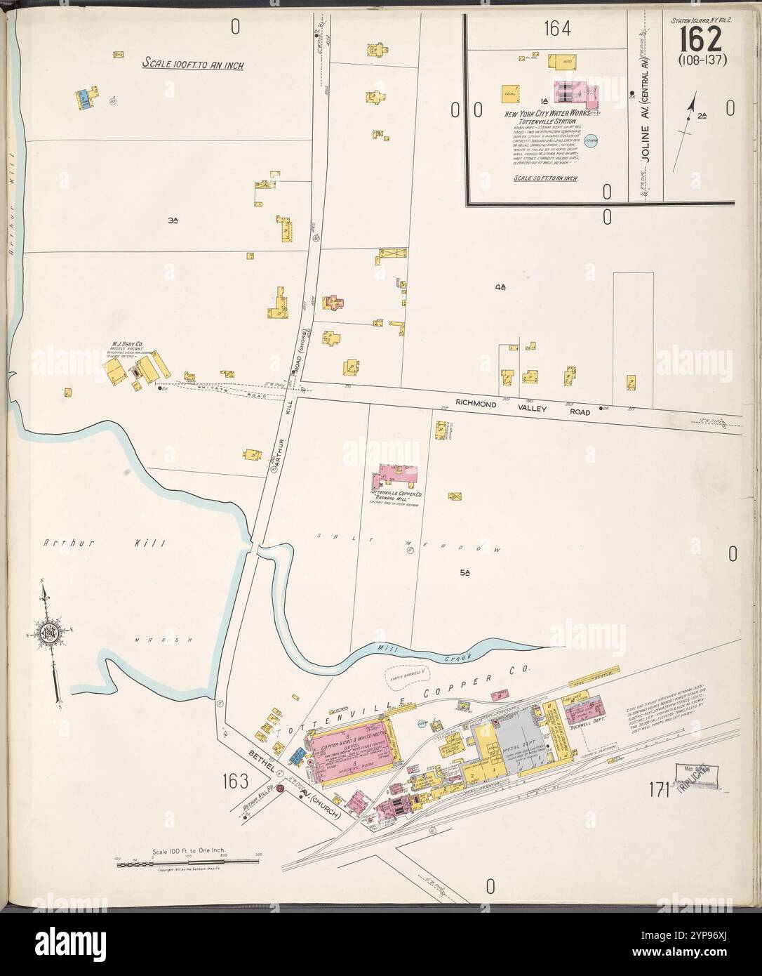 Staten Island, V. 2, Plate No. 162 [Map bounded by Arthur Kill Rd ...