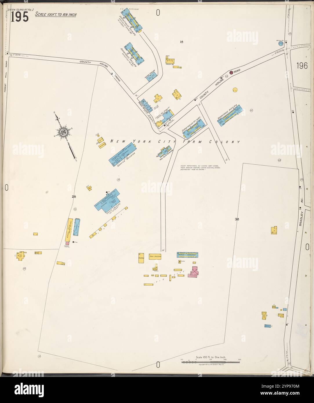Staten Island, V. 2, Plate No. 195 [Map bounded by County House Rd ...