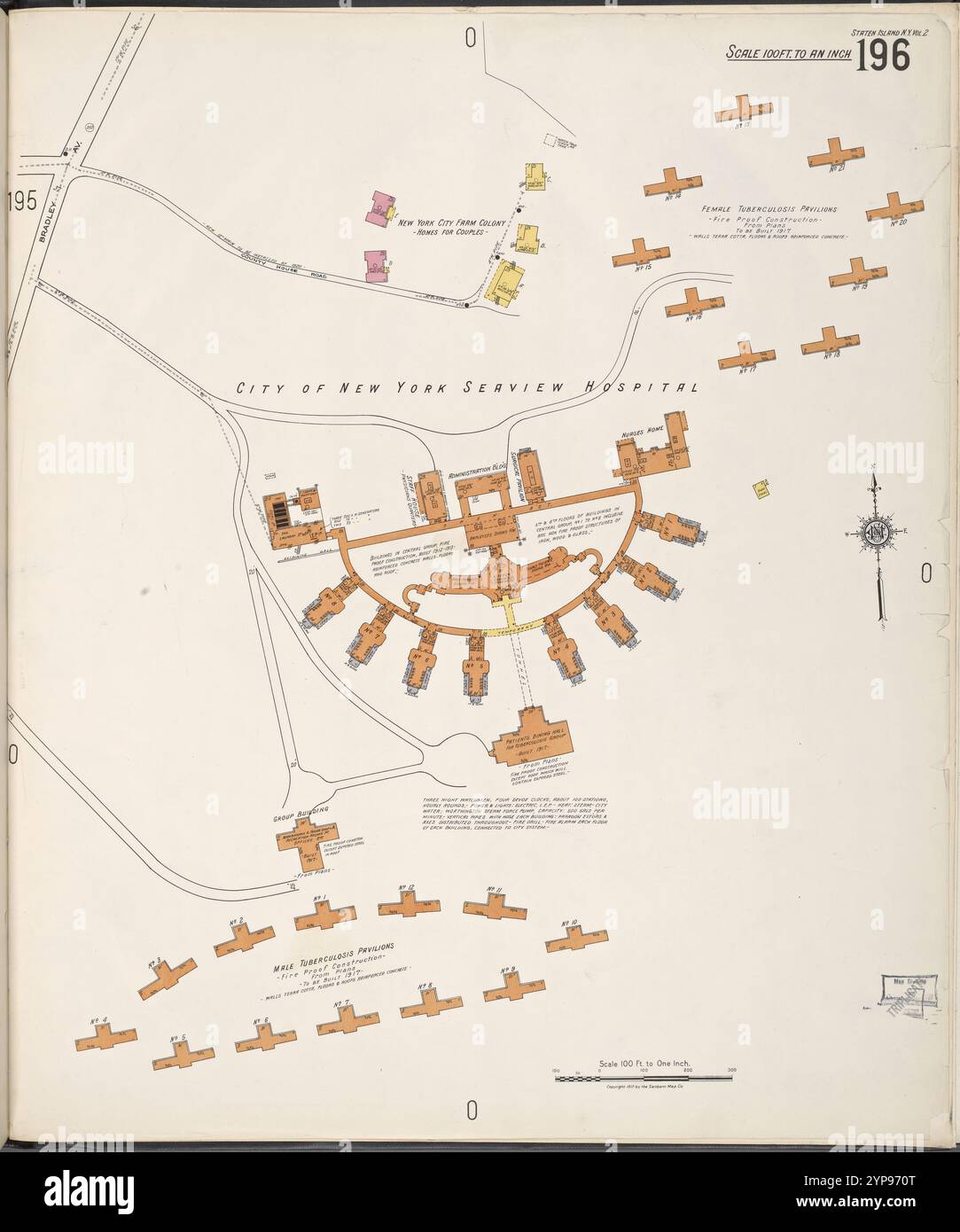 Staten Island, V. 2, Plate No. 196 [Map of City of New York Seaview ...