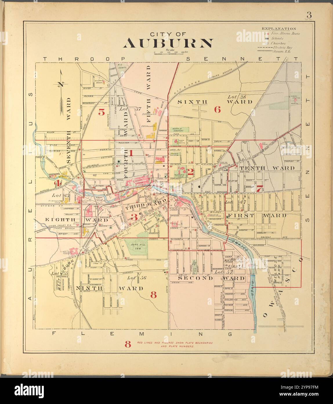 Auburn map hi-res stock photography and images - Alamy