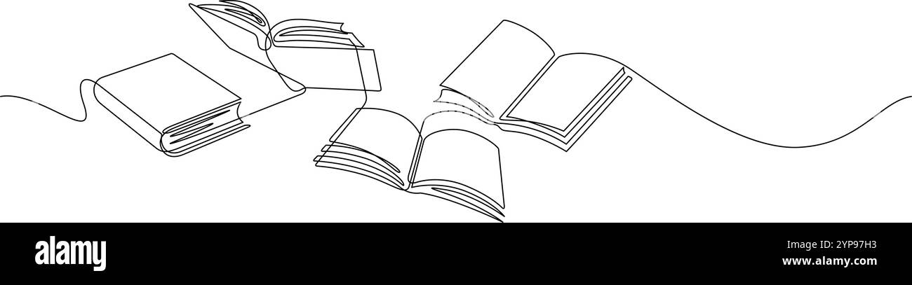 books opening page one line drawing continuous minimalist art education ...