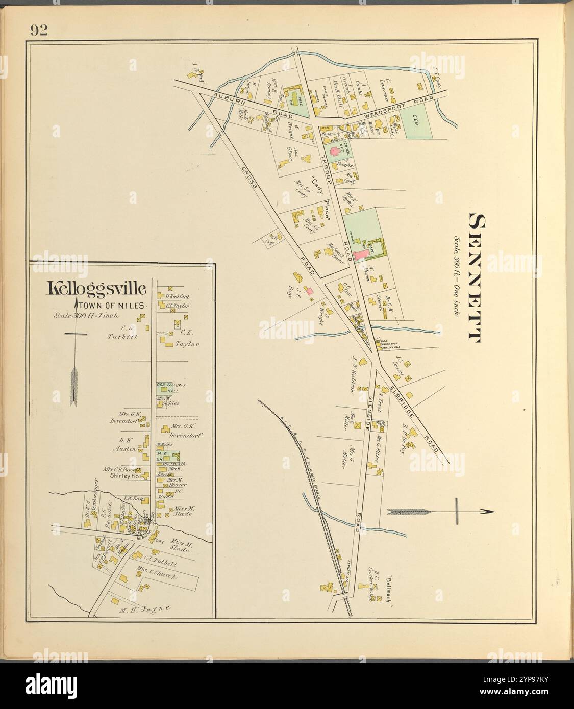 Page county map hi-res stock photography and images - Alamy