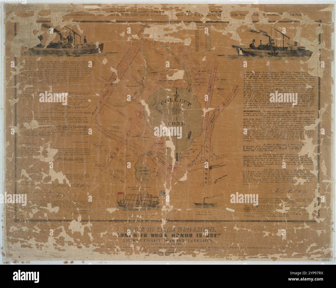 A view of Collect Pond and its vicinity in the City of New York in 1793 ...