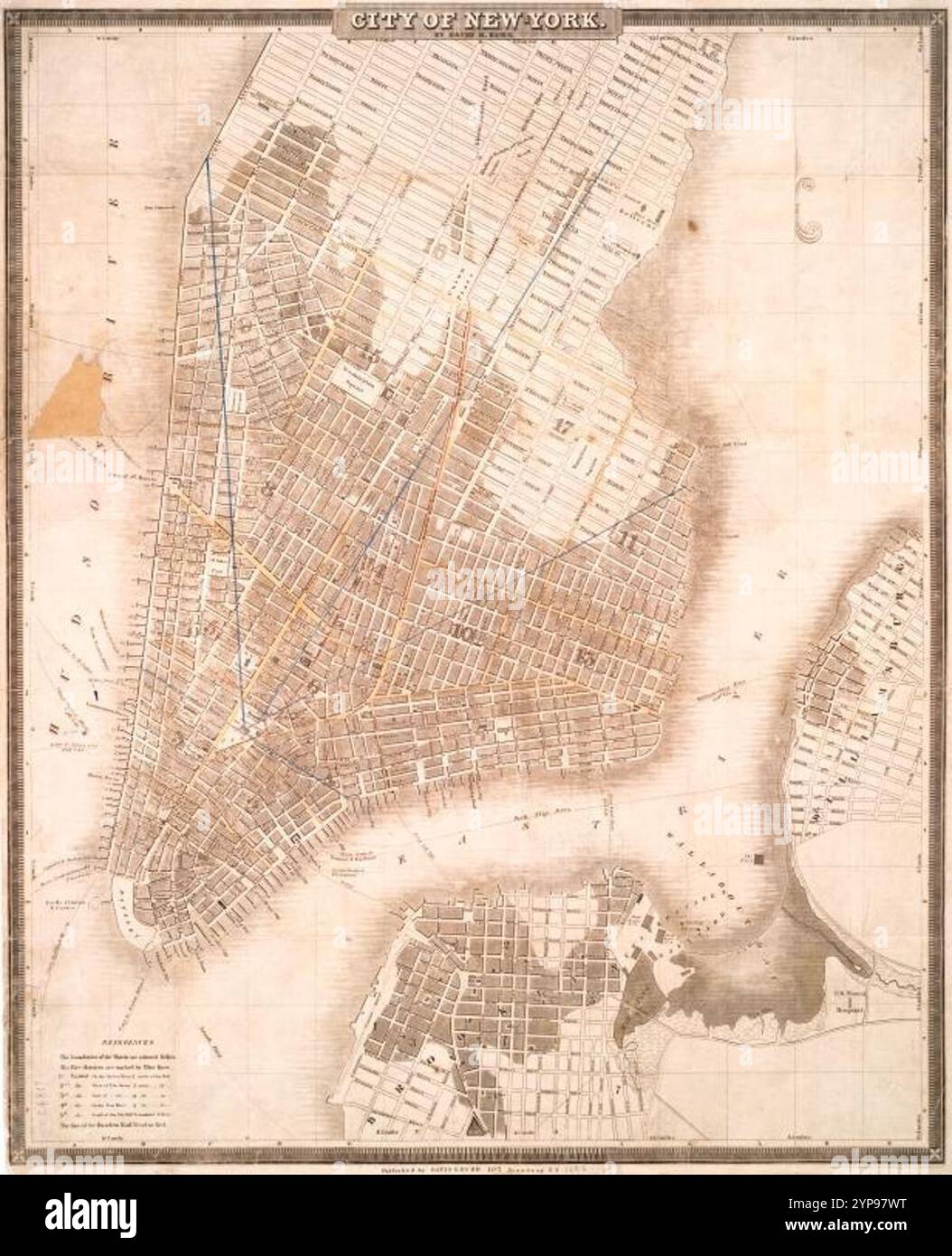 New york city 1842 hi-res stock photography and images - Alamy