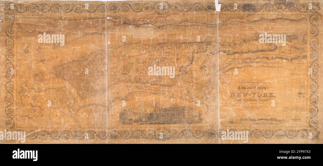 Topographical map of the city and county of New-York, and the adjacent ...
