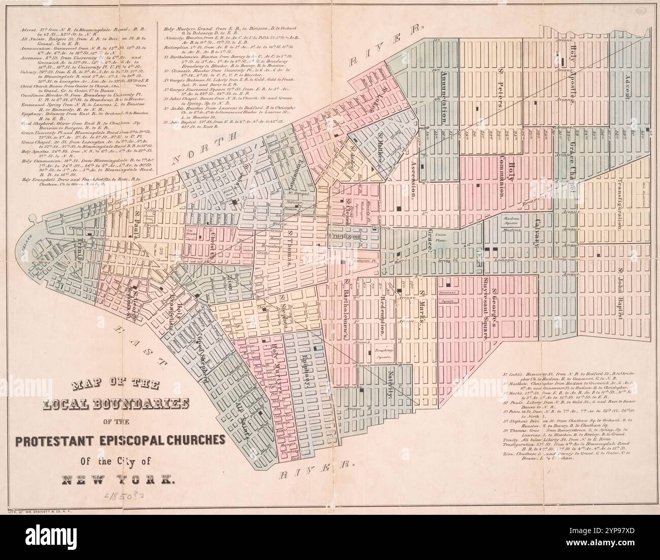 Map of churches hi-res stock photography and images - Alamy