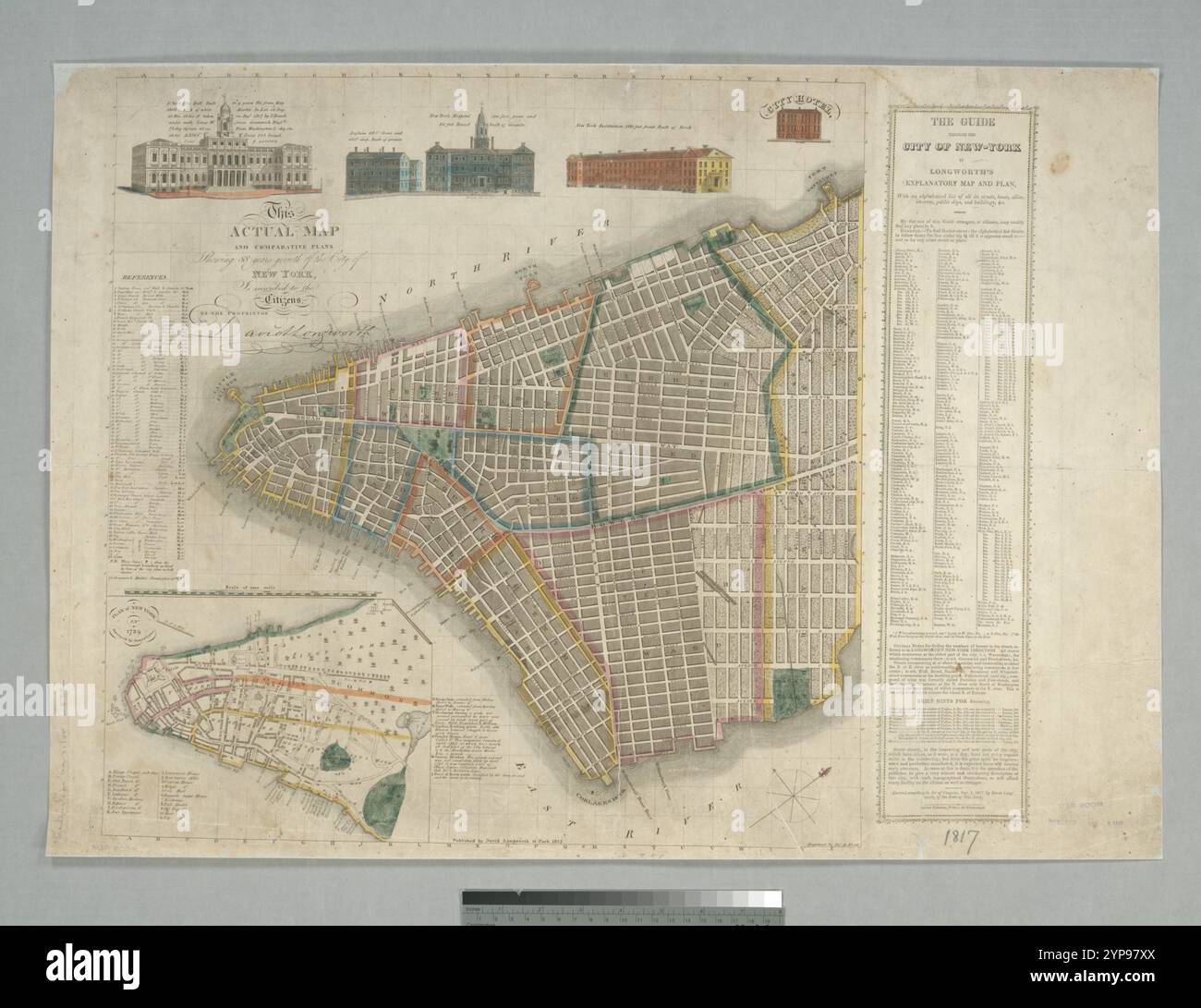 This actual map and comparative plans showing 88 years growth of the ...