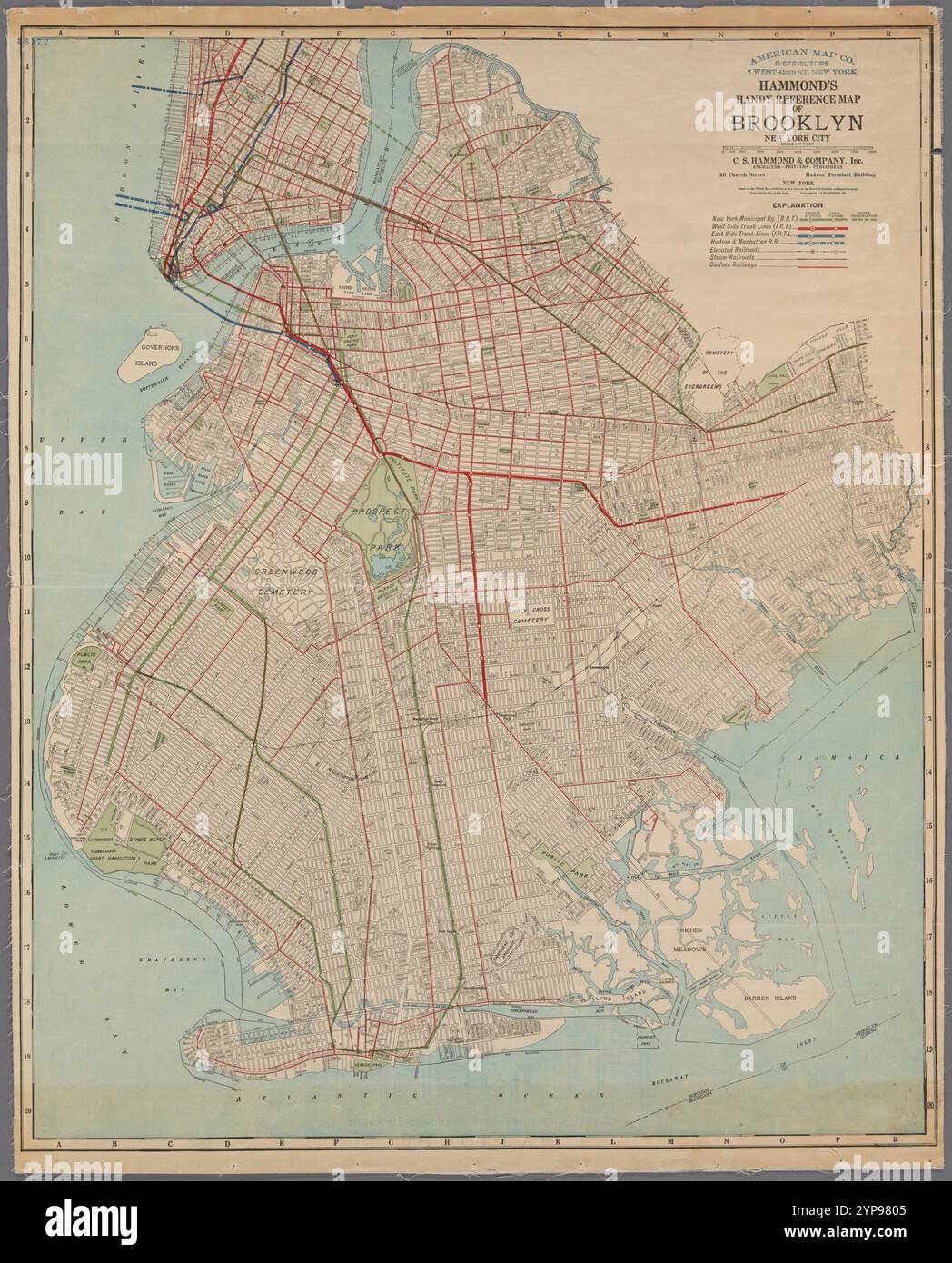 Hammonds handy reference map hi-res stock photography and images - Alamy
