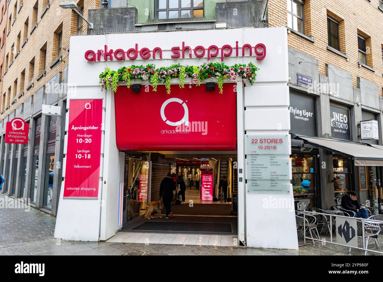 Oslo Norway, Arkaden shopping mall centre in Oslo city centre with 22 ...