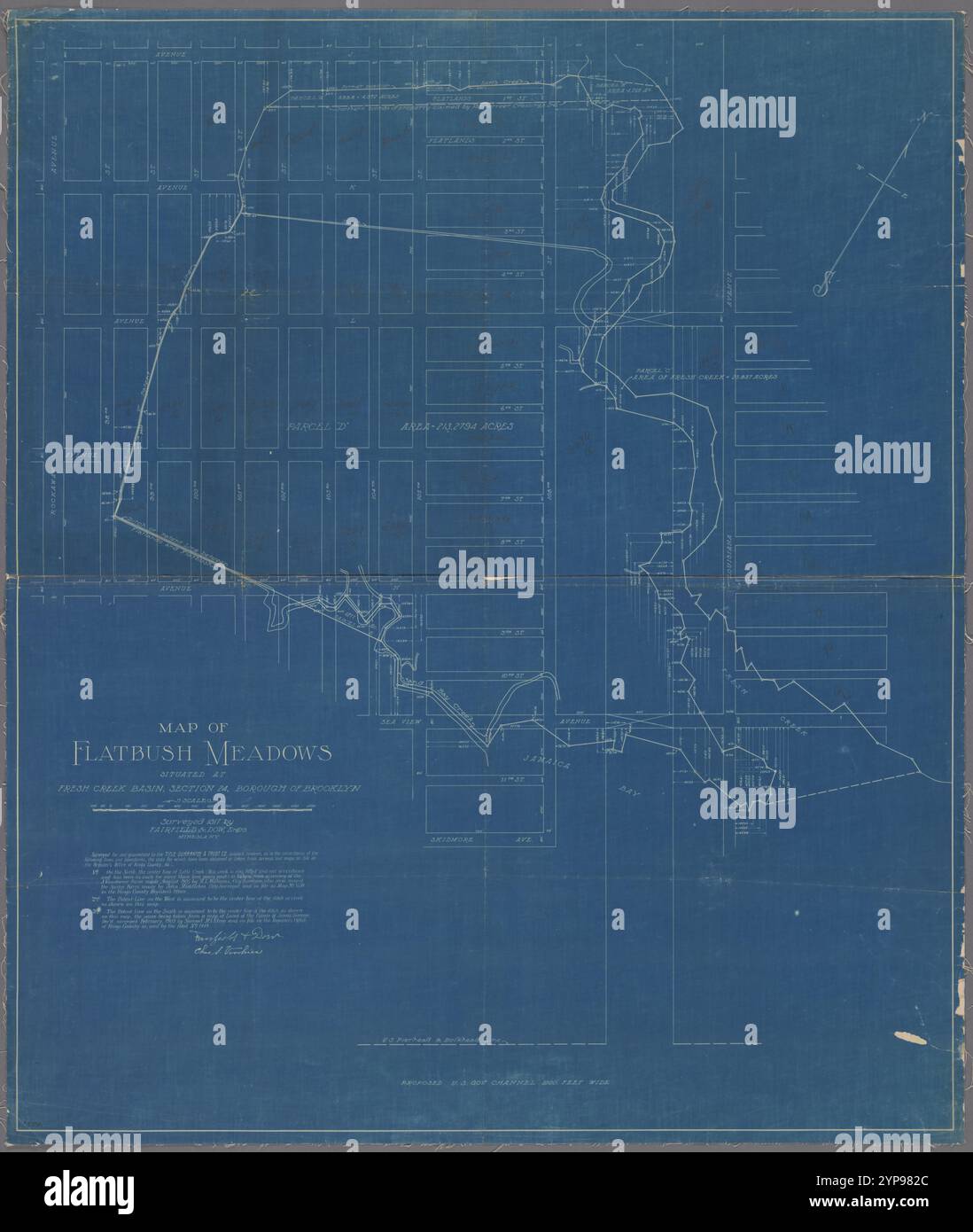Map of Flatbush Meadows : situated at Fresh Creek basin, section 24 ...
