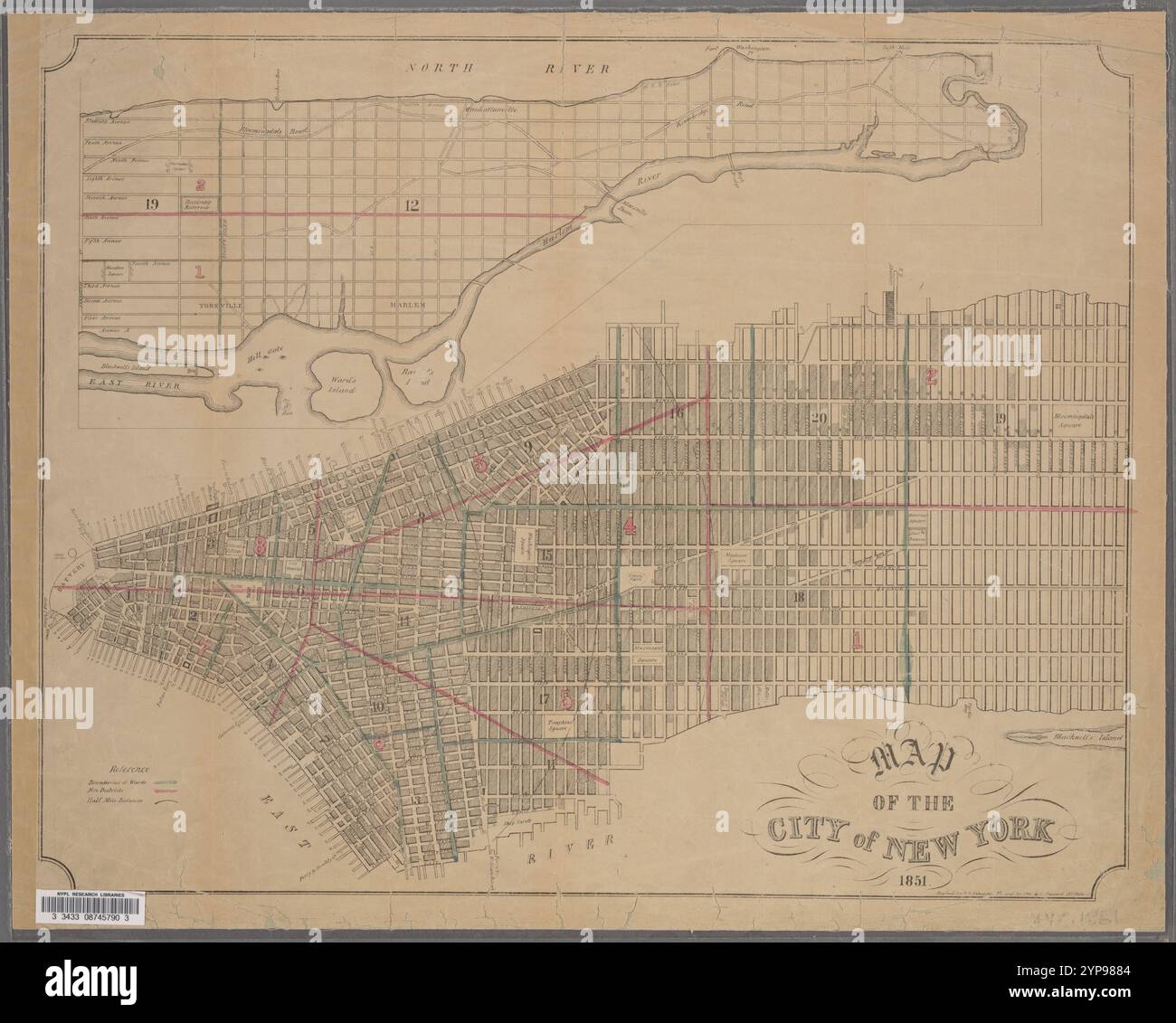 Map new york city 1800 hi-res stock photography and images - Alamy