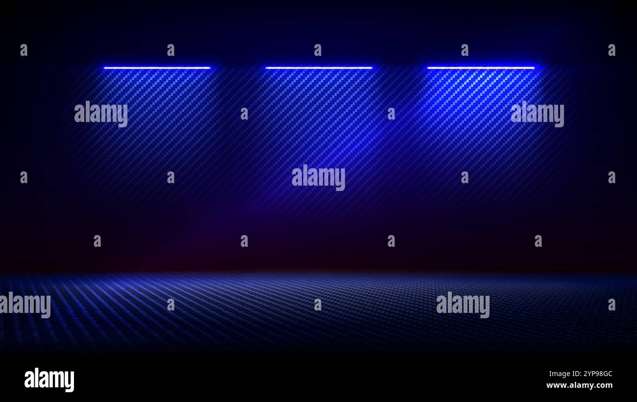 Studio interior with carbon fiber texture. Modern carbon fiber textured ...