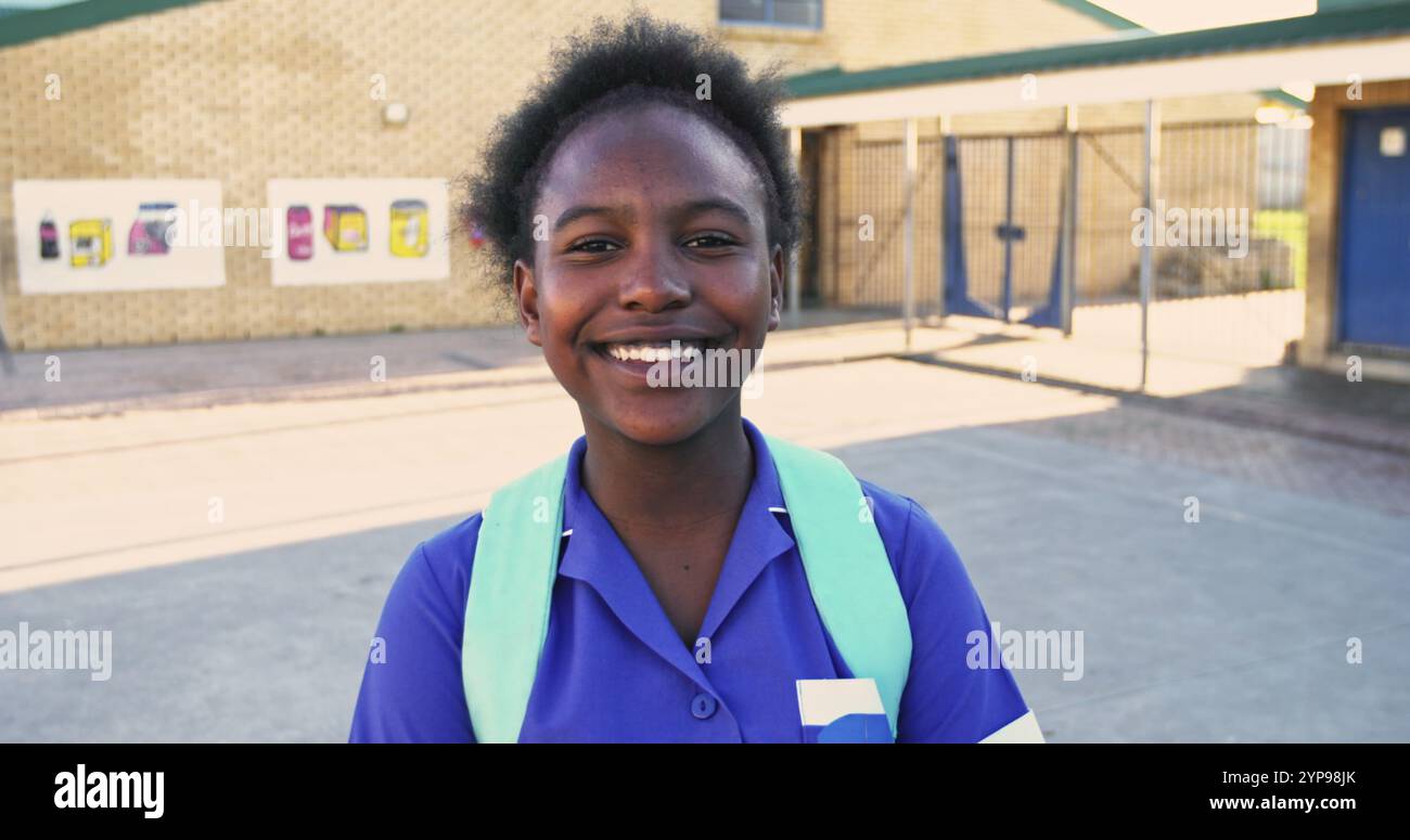 African school girl uniform hi-res stock photography and images - Alamy