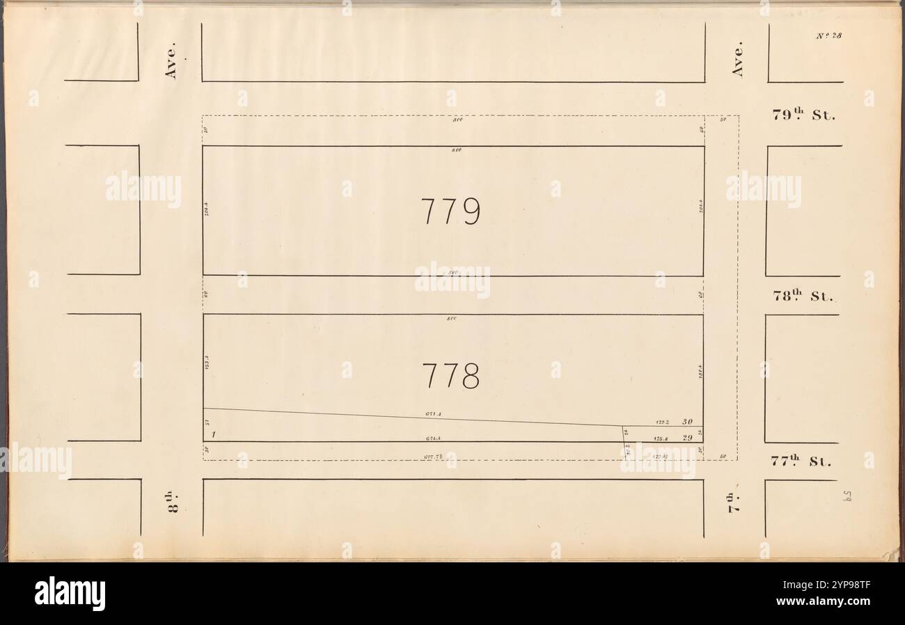 Central Park Planning Map No. 28: Bounded by 79th Street, 7th Avenue ...