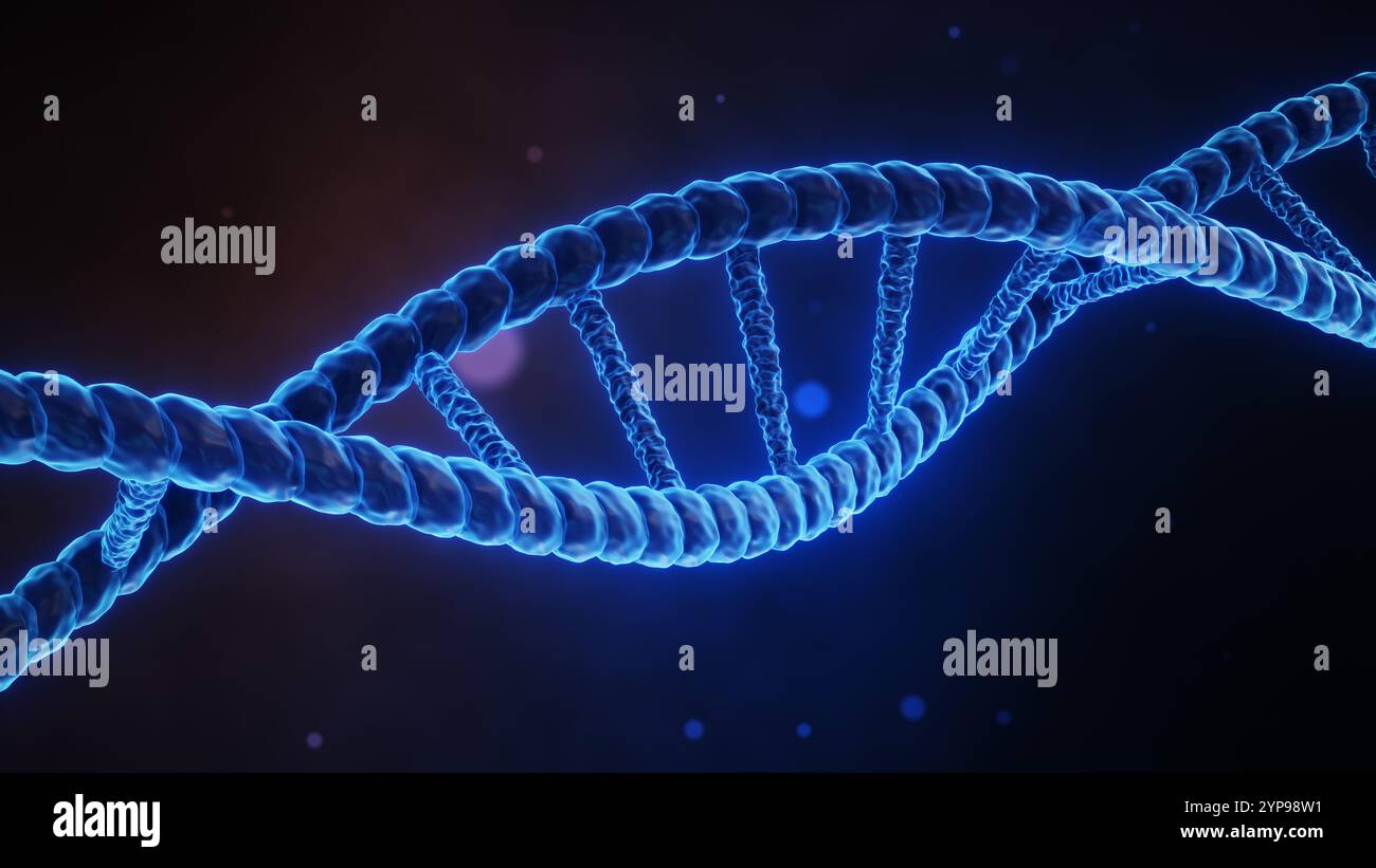 DNA Helix with Gradient Background Stock Photo - Alamy