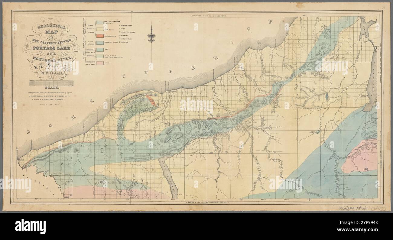 Geological map of the district between Portage Lake and Montreal River ...