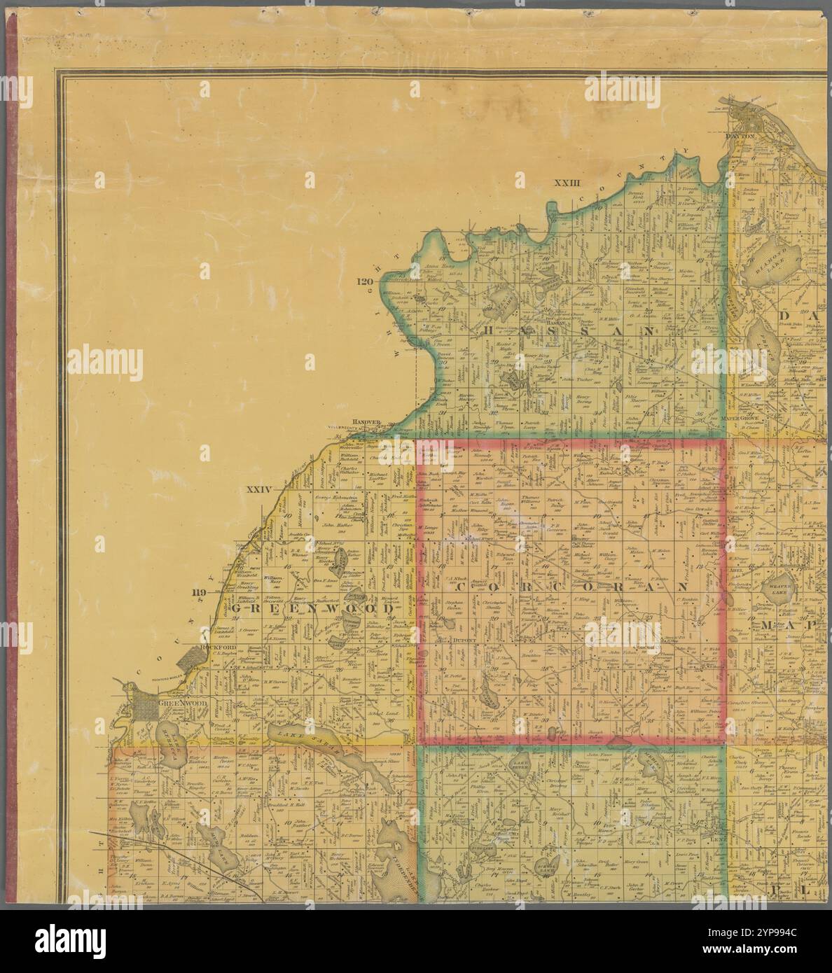 Map of Hennepin County, Minnesota 1879 by Warner, George E., 1826?-1917 ...