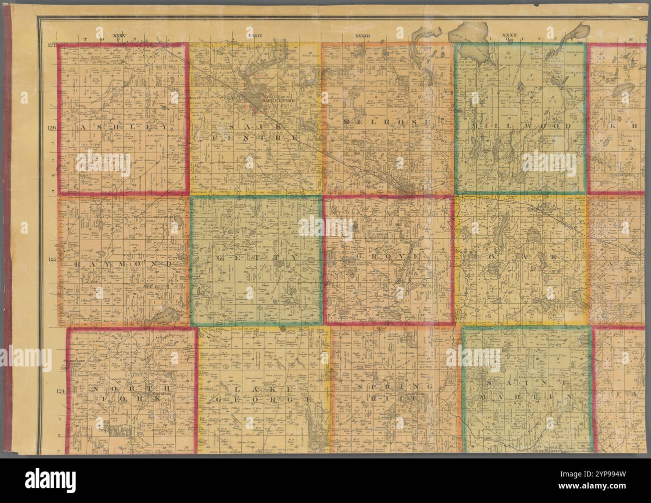 Map of Stearns County, Minnesota : drawn from actual surveys and the ...