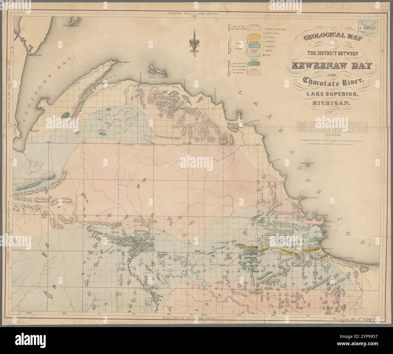 Marquette county map hi-res stock photography and images - Alamy