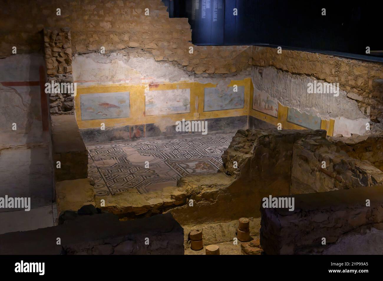 Brescia, Italy. Santa Giulia Museum, a Unesco World Heritage site. The ...